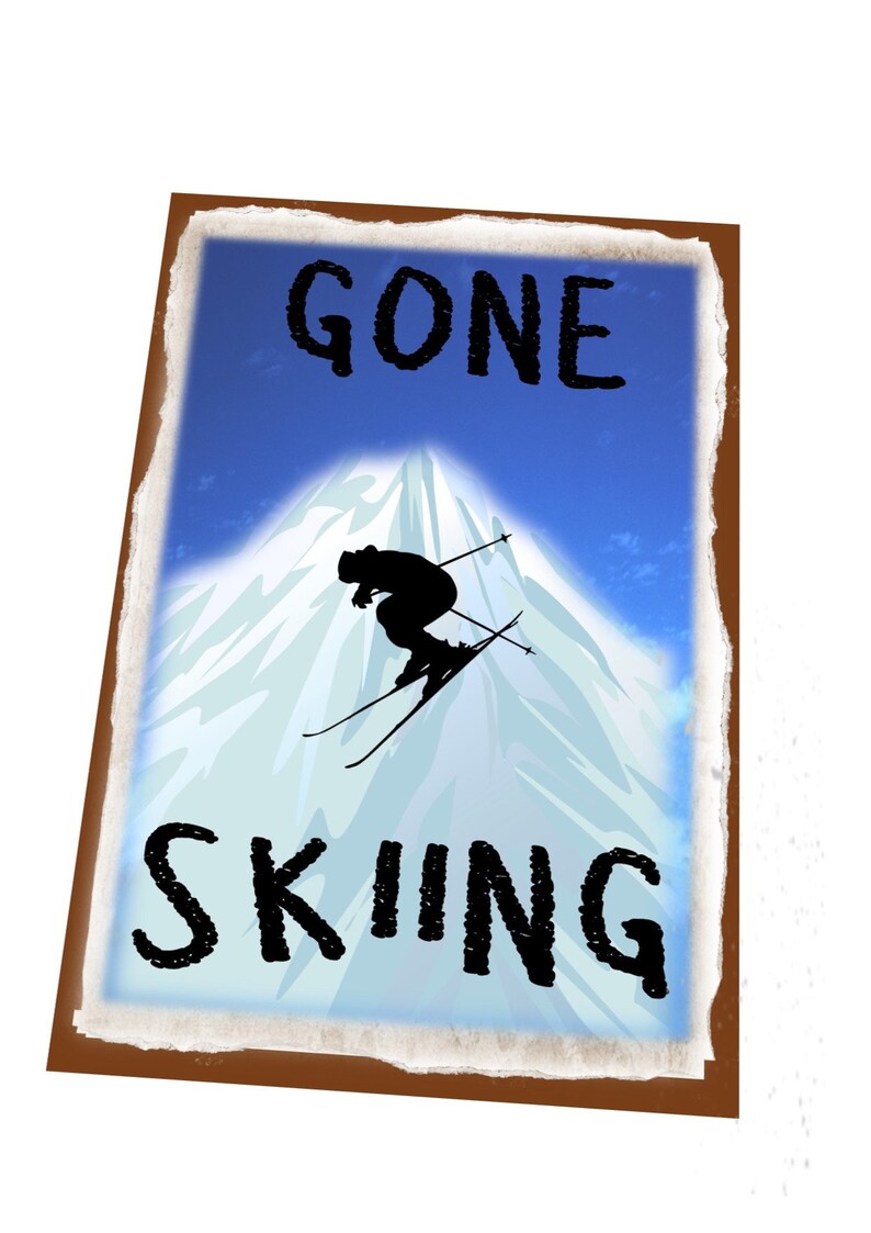 Vintage Ski Signs Skiing Ski Slopes Ski Resort Signs - Etsy