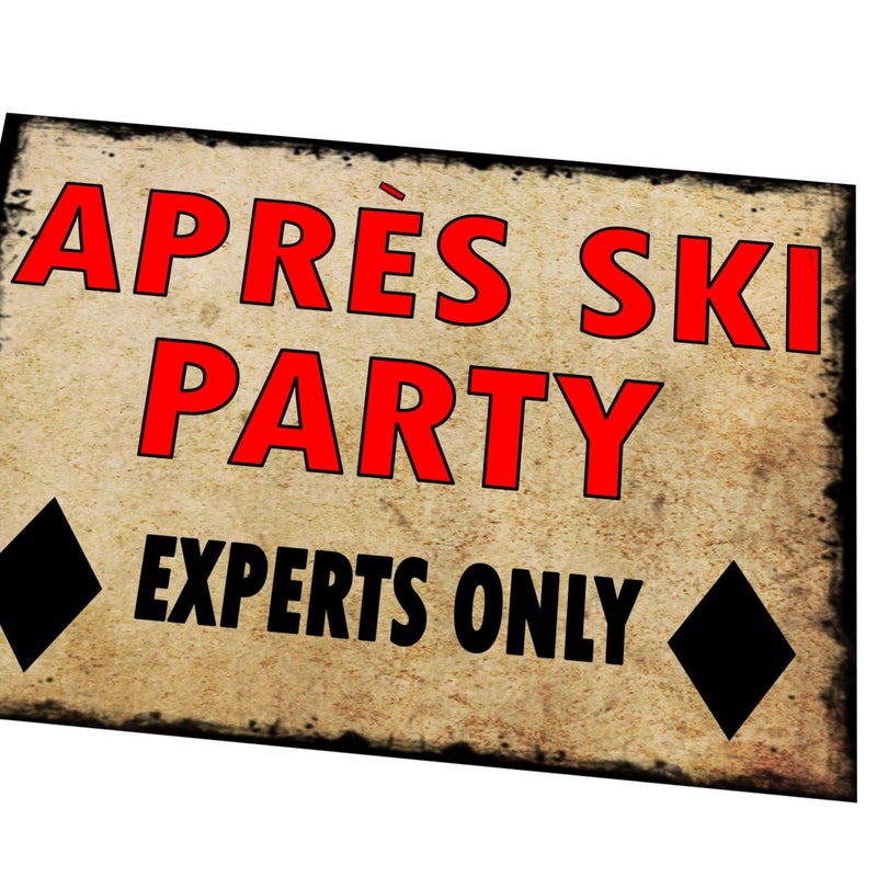 Wooden Apres Ski Sign - Etsy UK