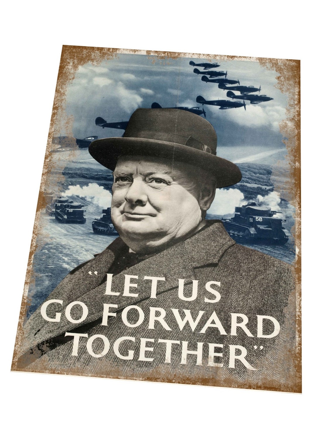 Retro WW2 Sign Vintage War Sign Reproduction Sign World War 2 1940s ...