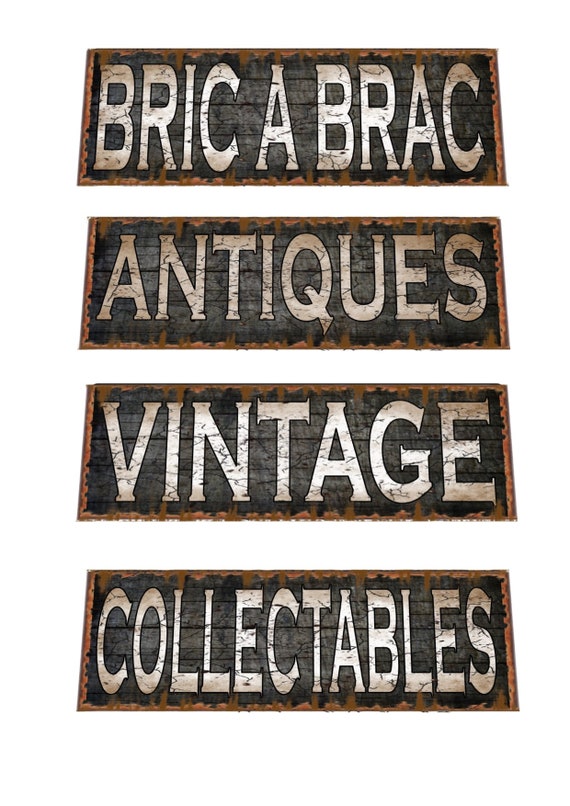 Antiques And Collectables Sign