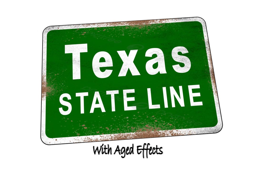 Texas State Line Reproduction Metal Wall Plaque Sign, Texas Sign, State ...