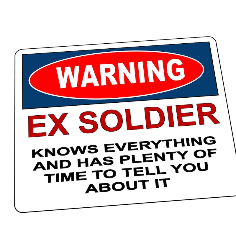 Funny Military Sign - Etsy