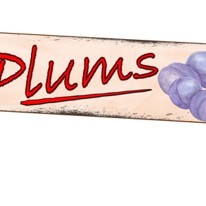 Fresh Fruit & Vegetables Farm Shop Greengrocers Metal Sign With Aged ...