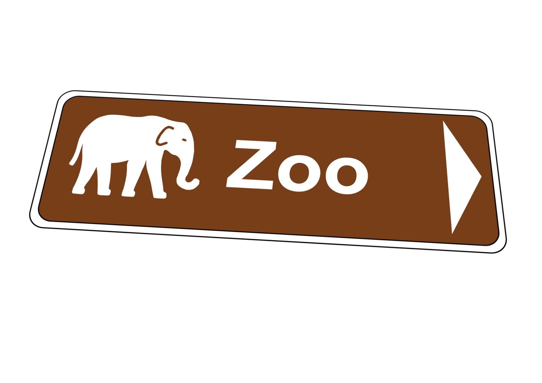Zoo Road Sign