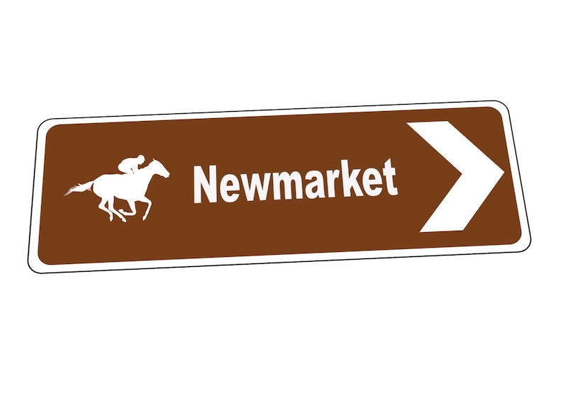 Horse Racing Sign Race Course Sign Aintree Newmarket Chepstow - Etsy