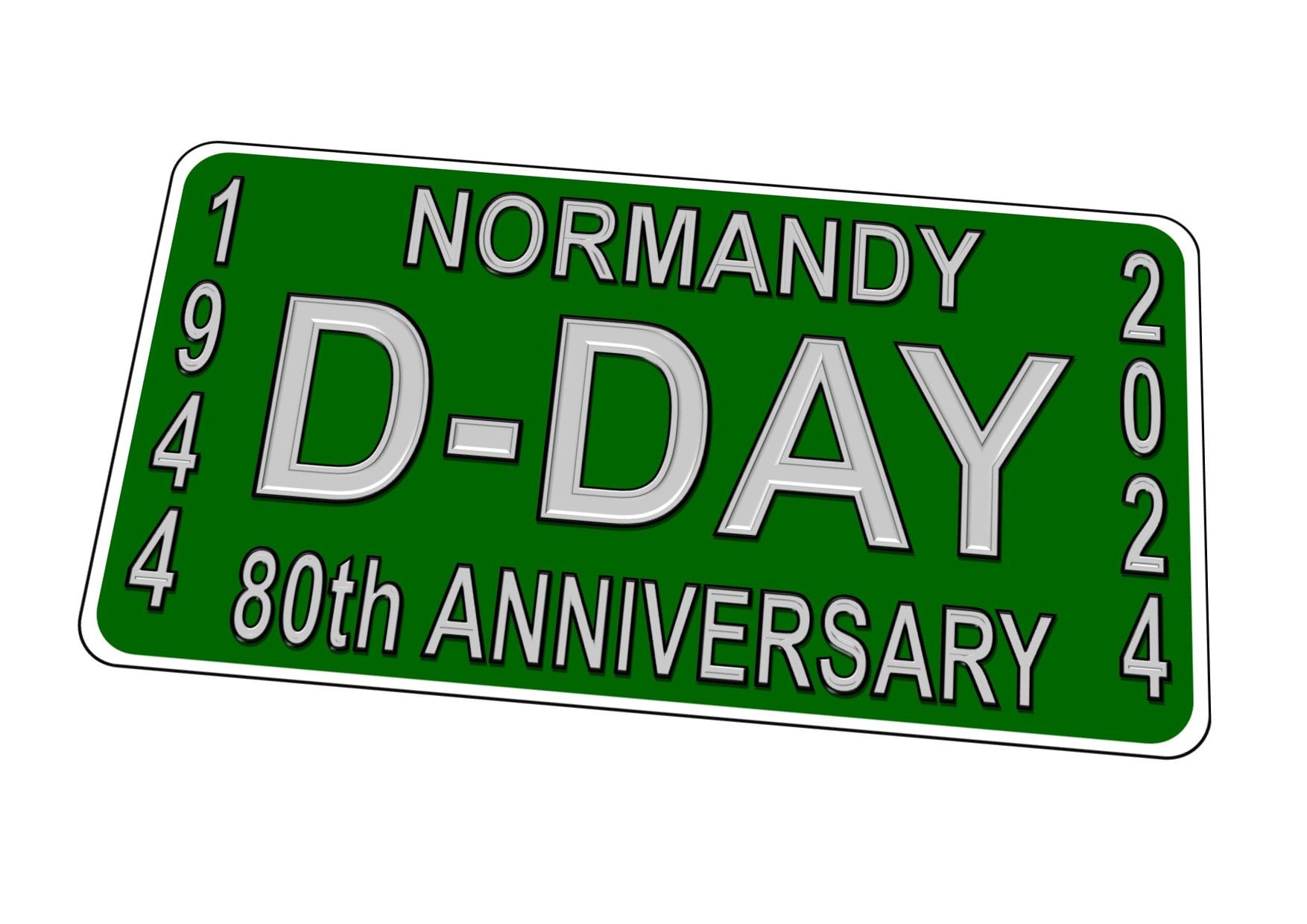 D-day 80th Anniversary Metal Sign Normandy Landings WW2 Metal Sign D ...