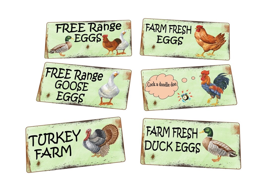 Farm Sign Vintage Rustic Farm Shop Sign Farmers Kitchen Sign Duck, Hens ...