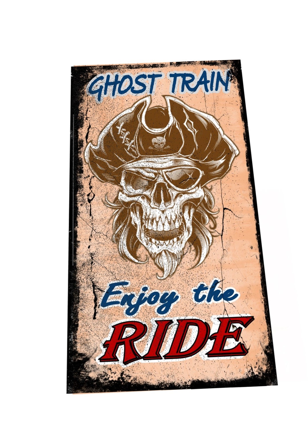 Ghost Train Vintage Fairground Carnival Sign Retro Vintage Style Fun ...