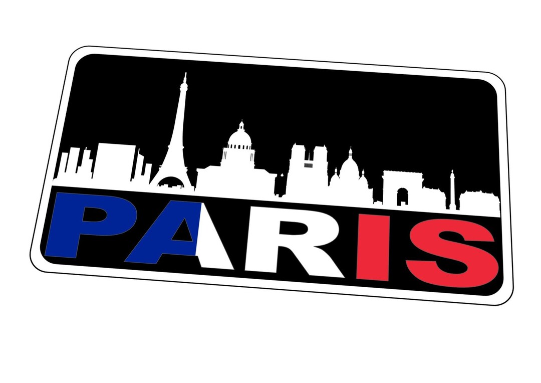 Paris France Sign Novelty Metal Skyline Sign Wall Hanging Plaque ...