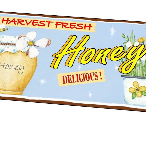 Honey for Sale Sign - Etsy