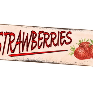 Fresh Fruit Sign Farmers Market Fruit Signs Strawberries, Apples, Plums ...