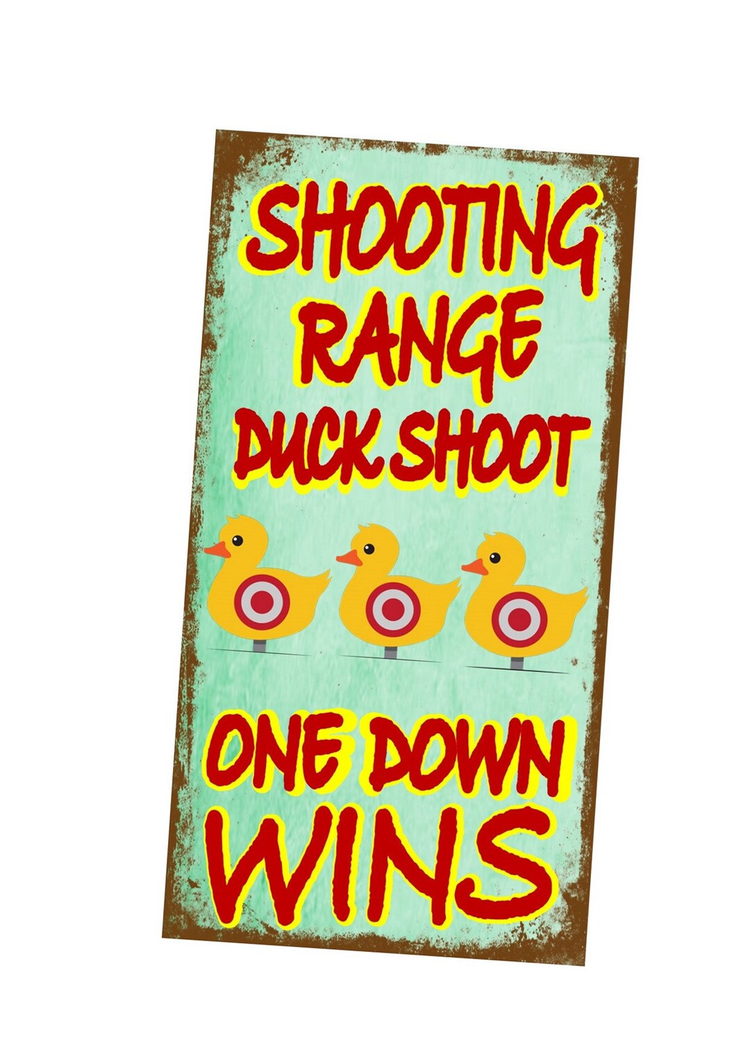 Shooting Duck Shoot Game Vintage Fairground Carnival Sign Vintage Style ...