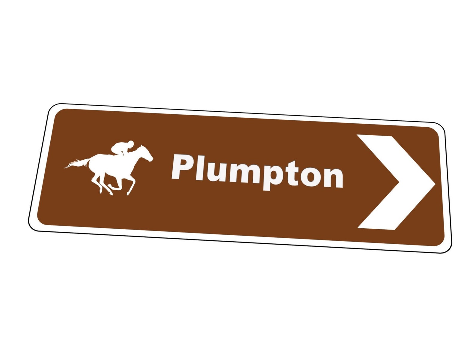 Horse Racing Sign Race Course Sign Aintree Newmarket Chepstow ...