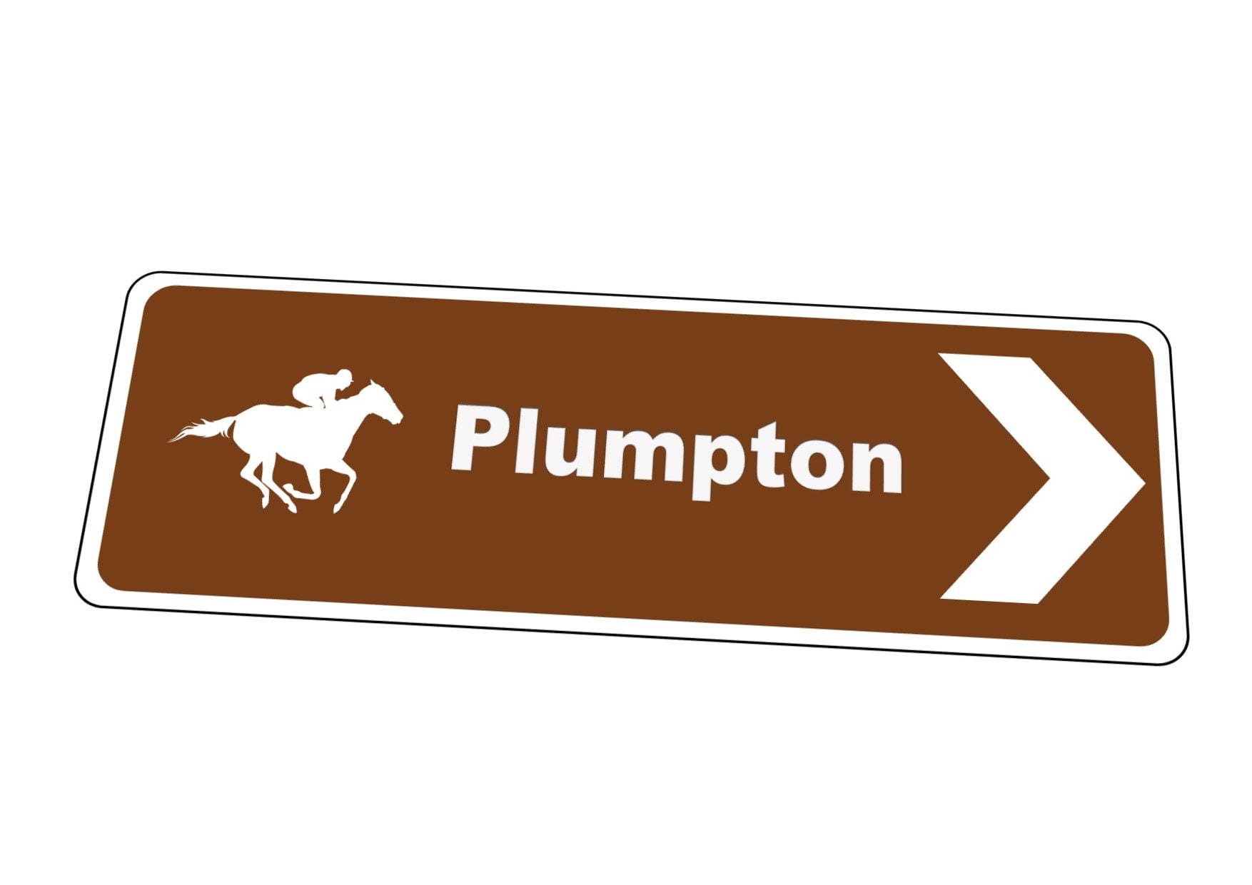 Horse Racing Sign Race Course Sign Aintree Newmarket Chepstow ...