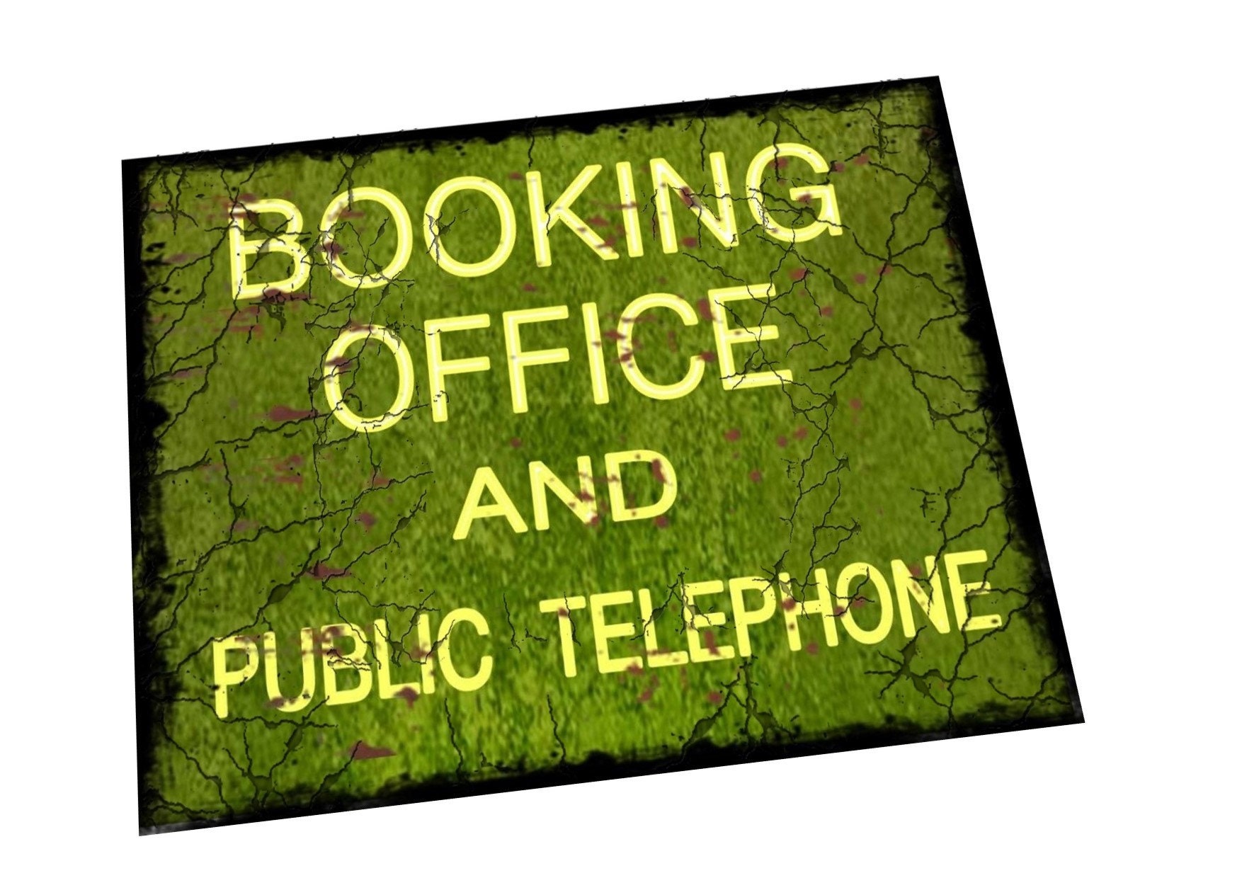 Railway Signs Retro Style Railway Station Sign Metal Vintage Style ...