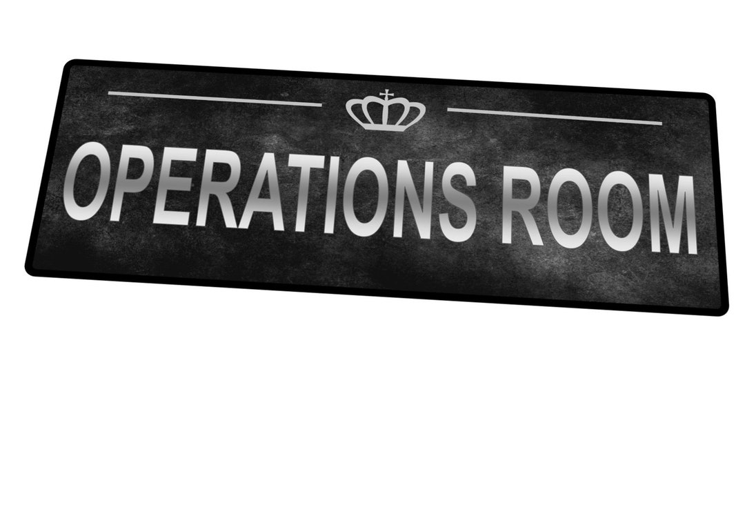 Operations Room War Office WW2 Reproduction Metal Sign Vintage Style ...