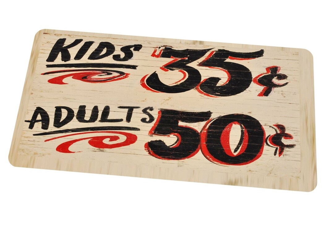 Vintage Fairground Sign Fare Fairground Sign Vintage Coaster Sign Retro ...