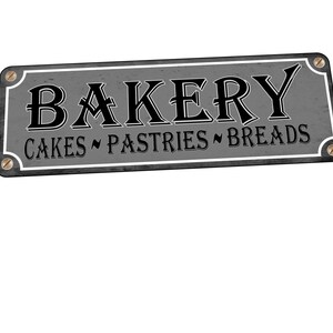 Bakery Sign Vintage Retro Bakery Bakers Sign Bread Cakes Bakery Sign - Etsy