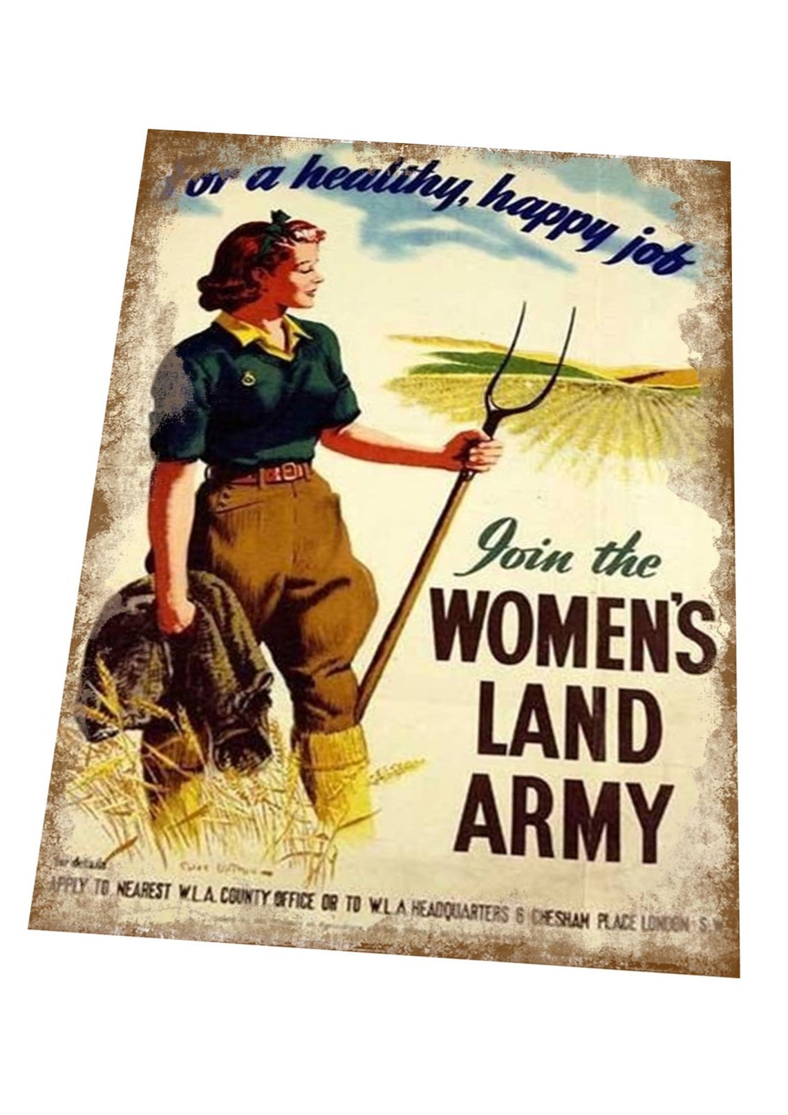 Retro WW2 Sign Vintage War Sign Reproduction Sign World War 2 1940s ...