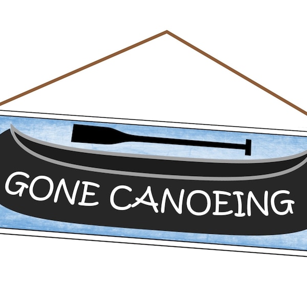 Canoe Sign - Etsy