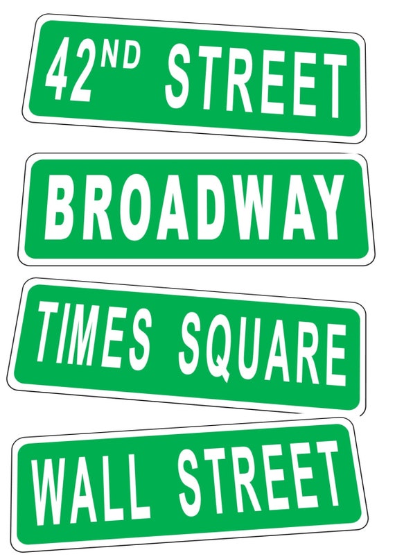 Broadway Street Signs
