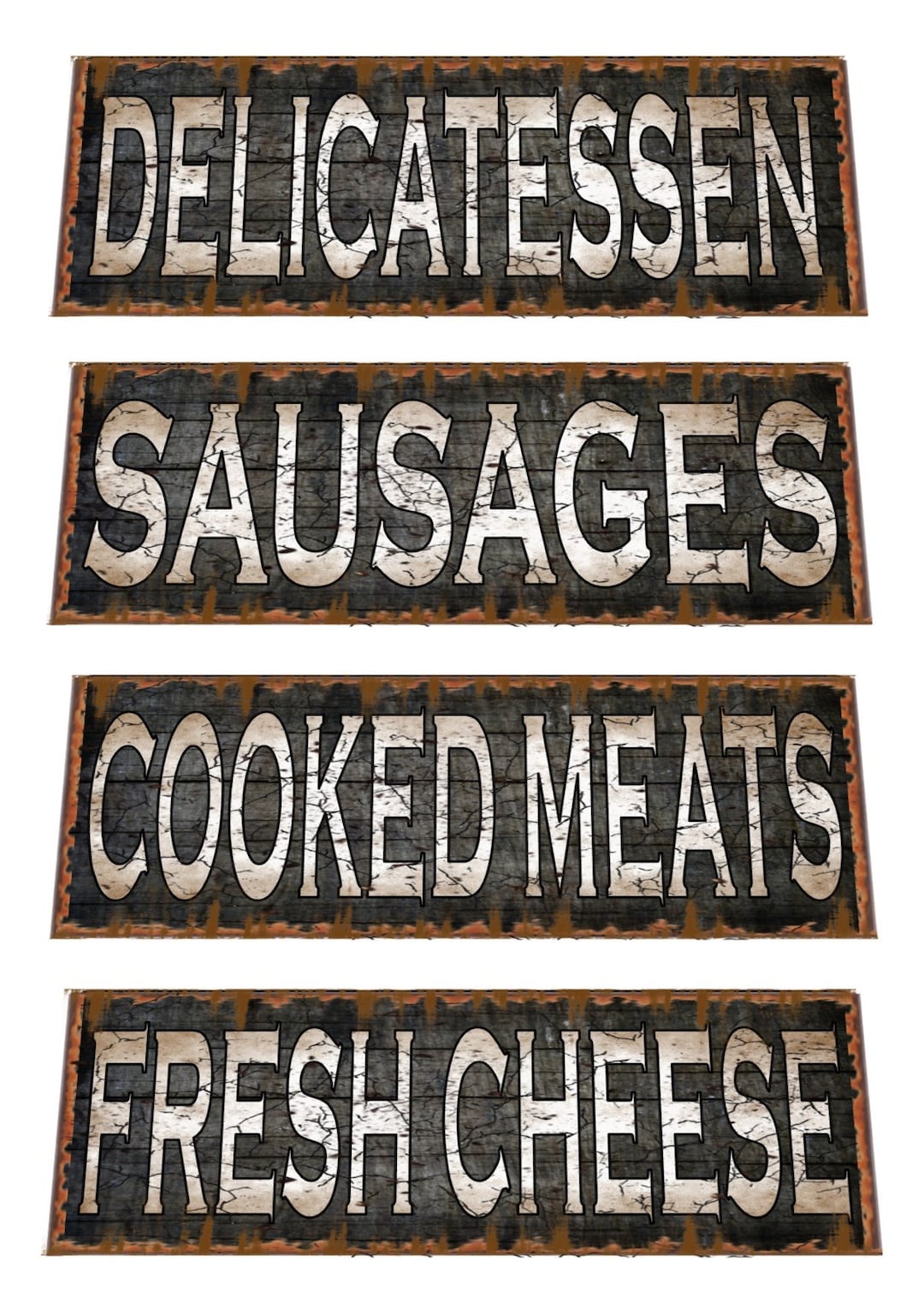 Retro Delicatessen Sign Vintage Deli Vintage Shop Sign Farm Cheese Sign ...