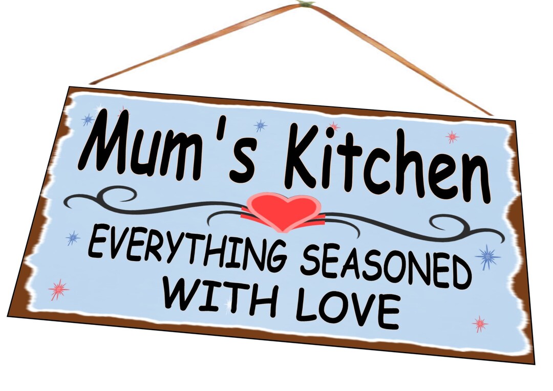Mums Kitchen Retro Style Sign Diner Sign Metal Vintage Style Retro Mums ...