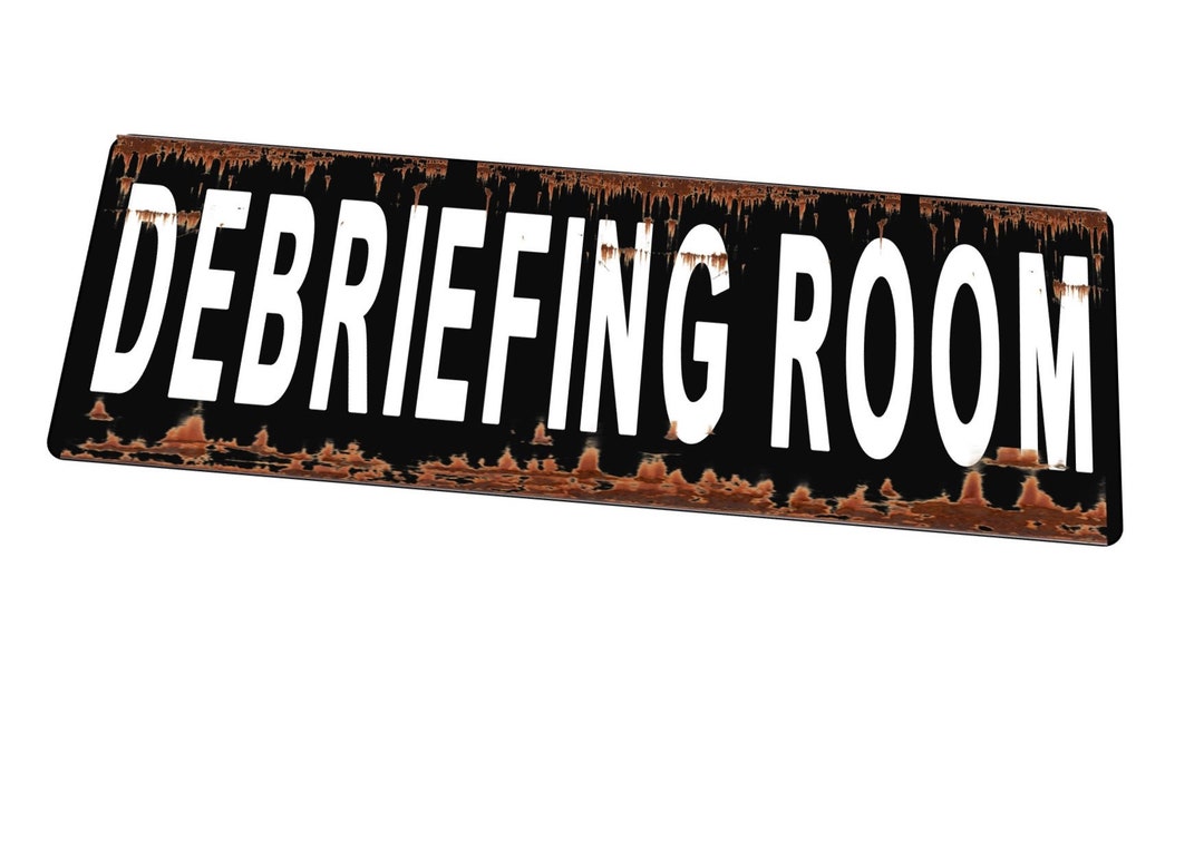Debriefing Room Man Cave Sign Proud Air Force WW2 Sign Military Man ...
