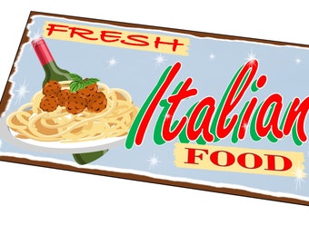 Italian Food Signs - Etsy UK