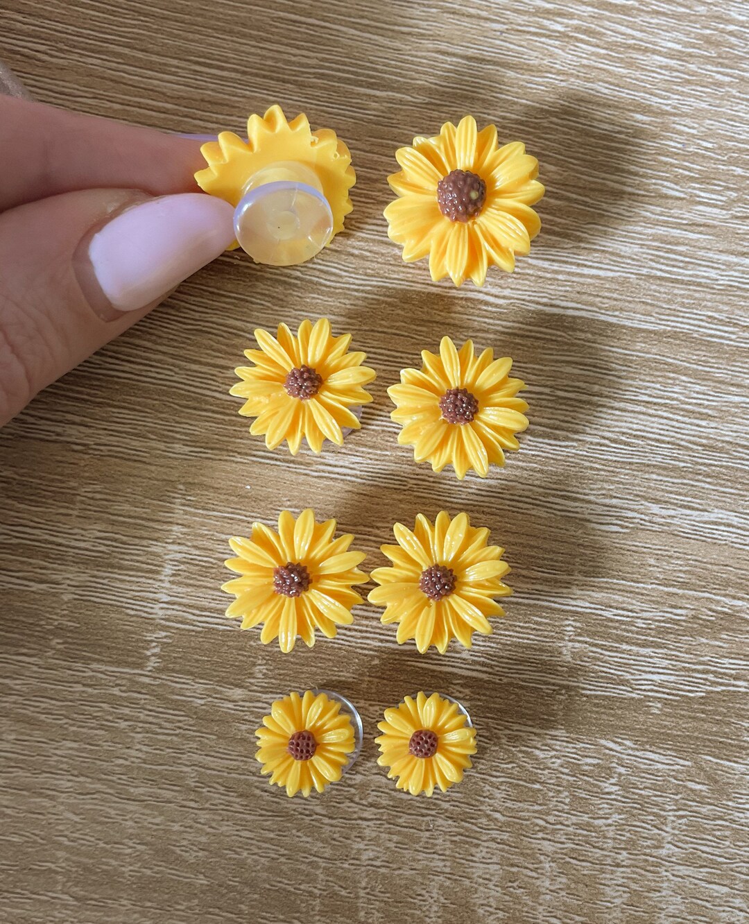 Sunflower Croc Charms, Shoe Accessories, Croc Accessories, Jibbitz - Etsy