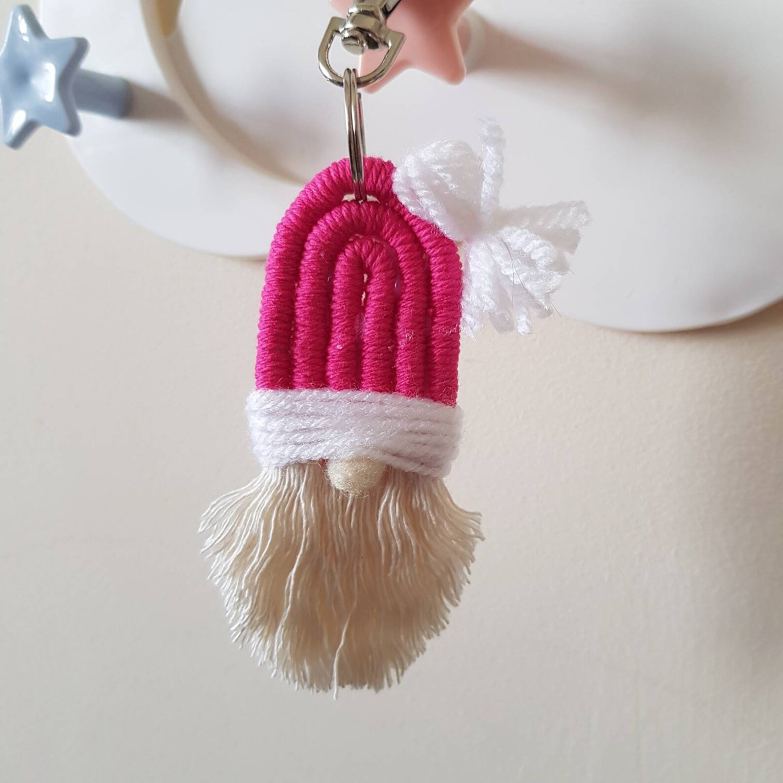 Hot Pink Gonk Keyring Gonk Keychain Small Gift Present - Etsy