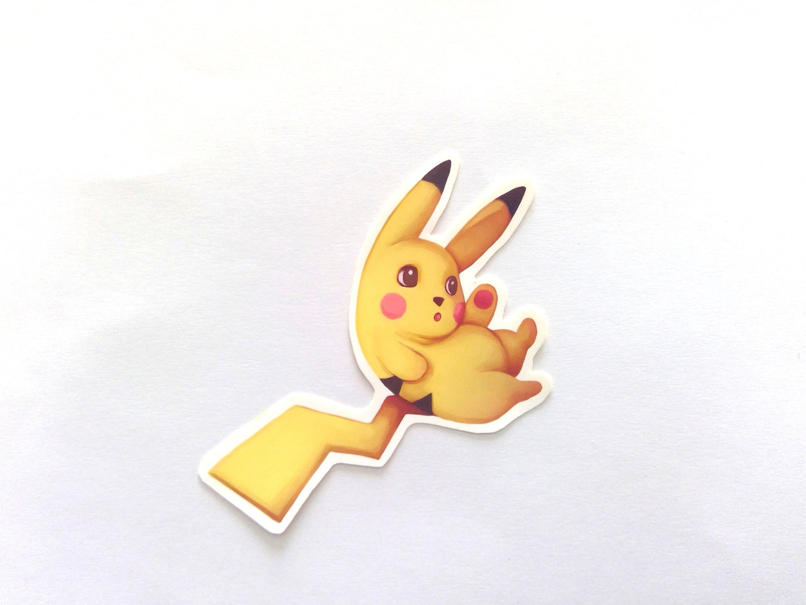 Vinyl Stickers Pikachu Inspired Cute PKMN Heart Tail - Etsy
