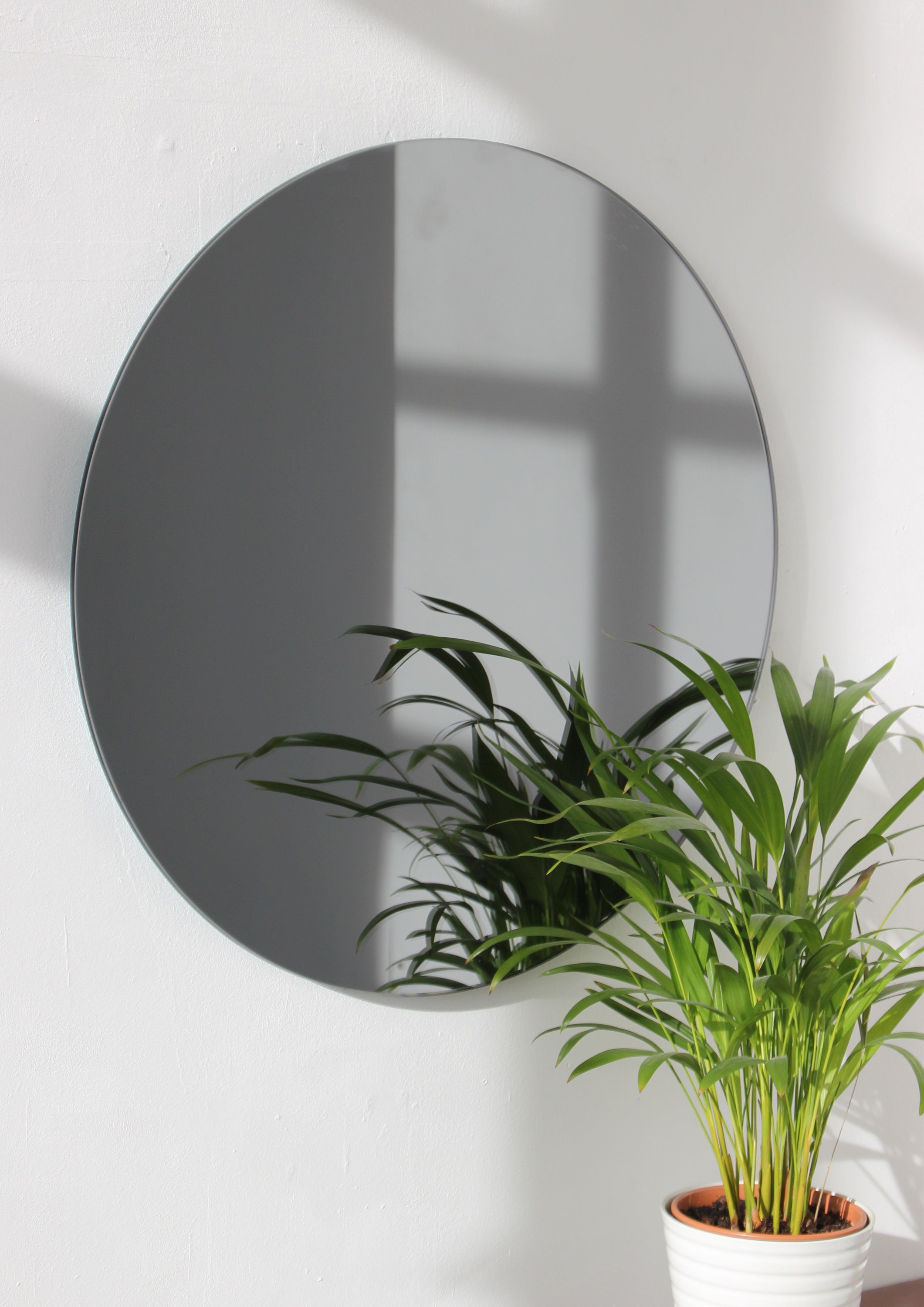 Orbis™ Round Black Tinted Contemporary Customisable Frameless - Etsy Canada Orbis™ Round Black Tinted Contemporary Customisable Frameless - Etsy Canada