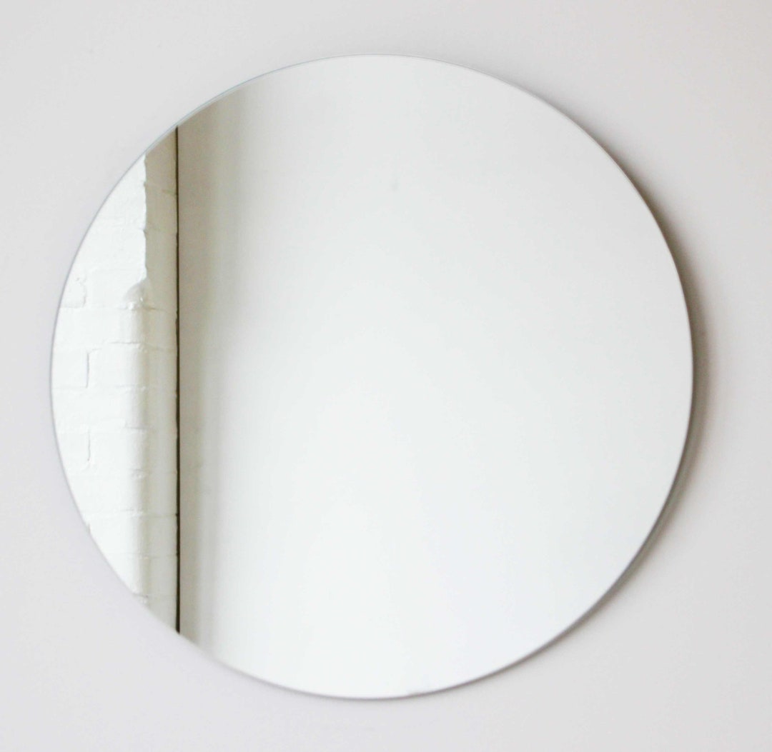 Orbis™ Round Frameless Contemporary Customisable Mirror - Etsy
