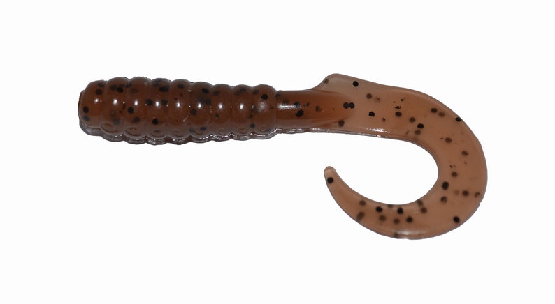 100 - 2" Curly Tail Grubs Fishing Lures Jigs Curl Twister Tails Crappie ...