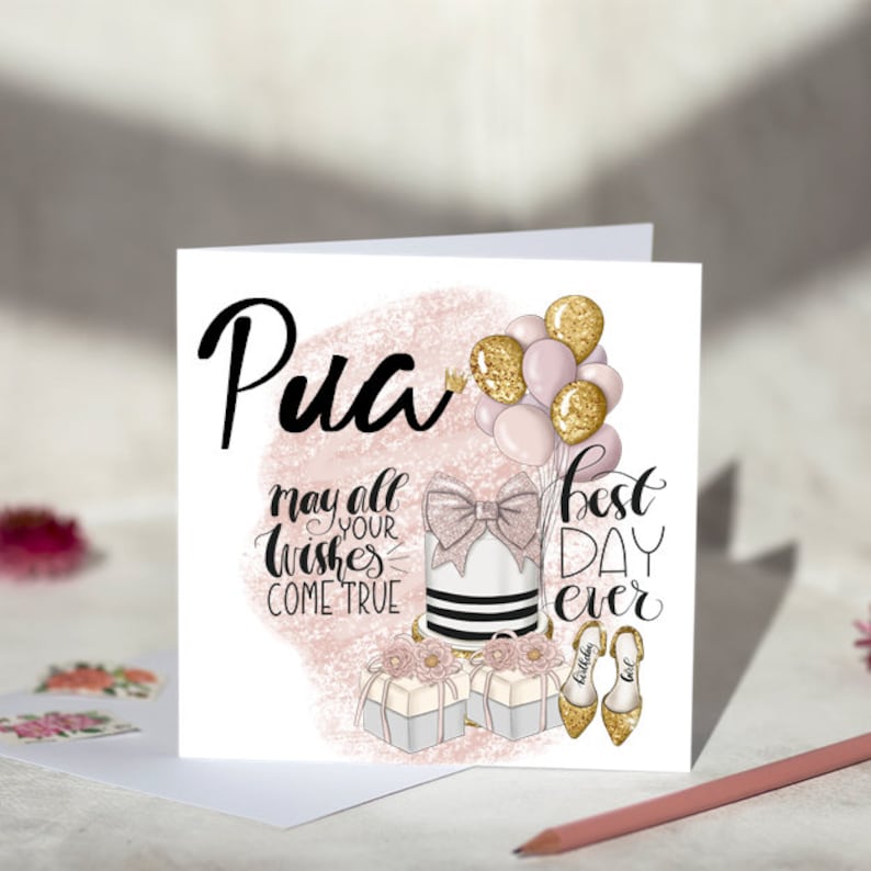 Pua May Your Dreams Come True Birthday Card Bhua Birthday Card - Etsy