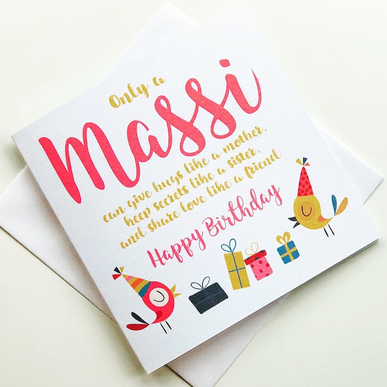 Buy Only A Massi Happy Birthday Massi Greeting Card Birthday Online in ...