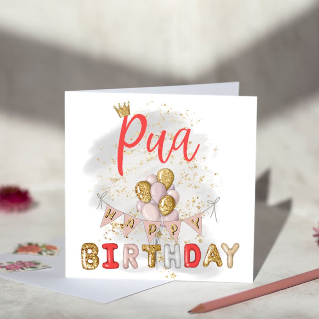 Pua Birthday Card Bhua Birthday Card - Etsy