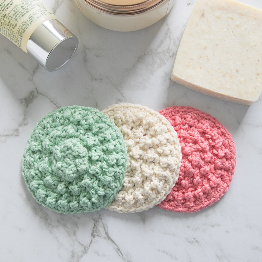 Crochet Face Washers Set: Soft Cotton Makeup Remover Pads - Etsy