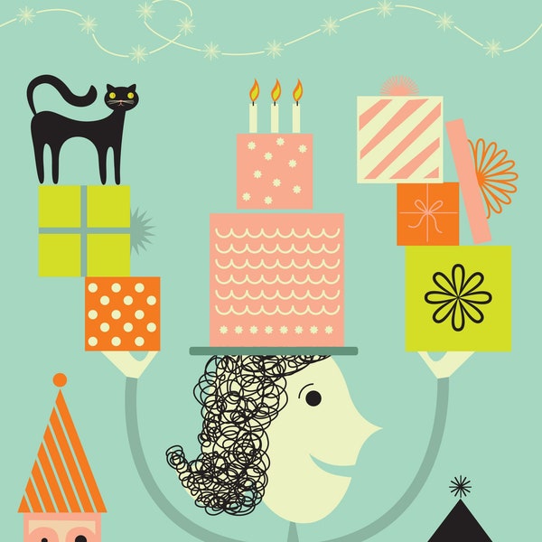 Mid Century Modern Birthday Party Decor - Etsy