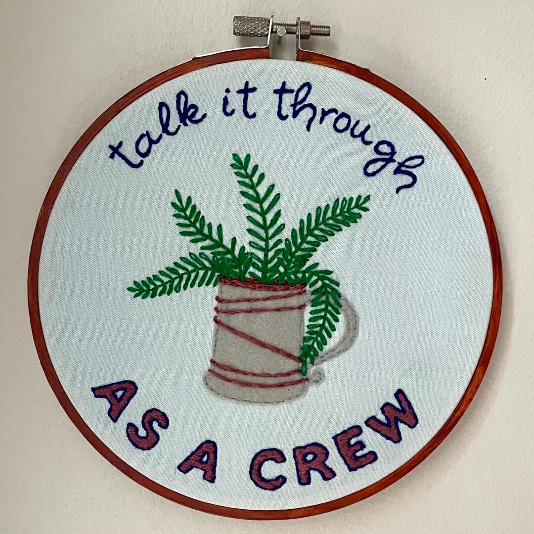 Our Flag Means Death Hoop Art Talk It Through as a Crew OFMD - Etsy