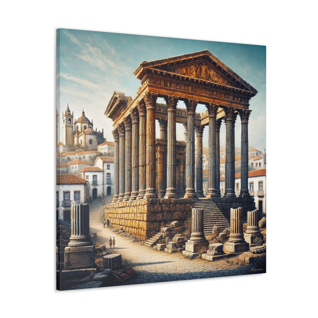 Roman Temple of Évora - Canvas Gallery Wraps - Etsy