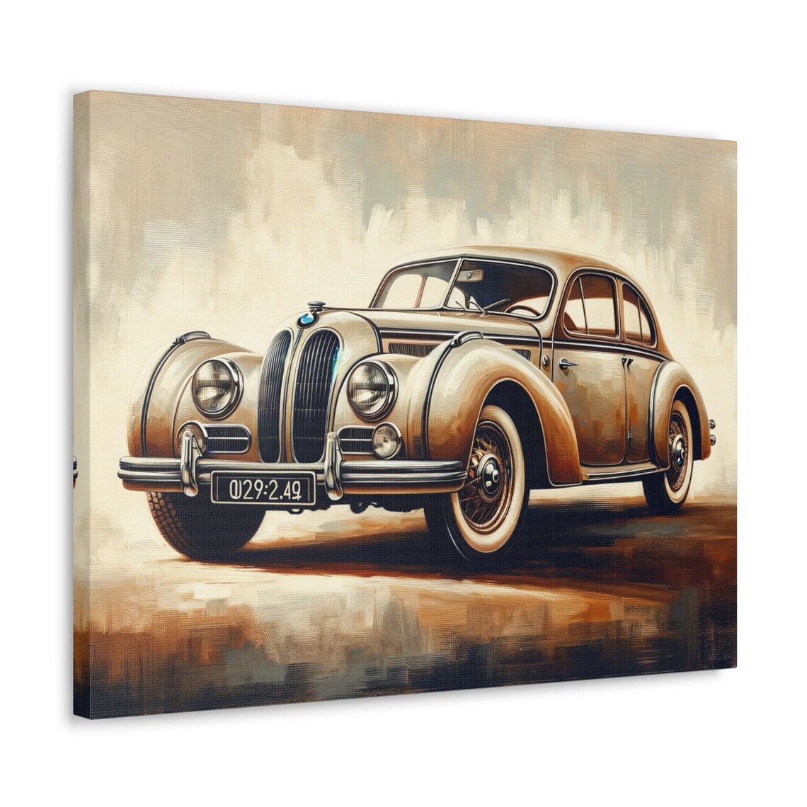 Classic Sophistication Vintage BMW Canvas Print - Etsy