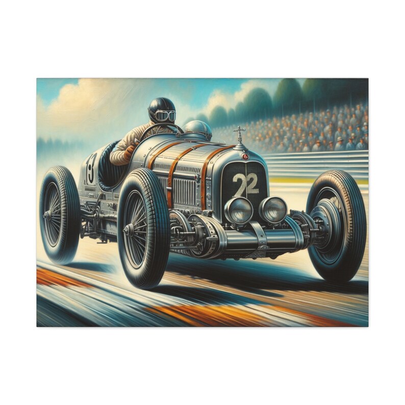 Speed and Legacy the 1930s Racing Car Canvas Print - Etsy