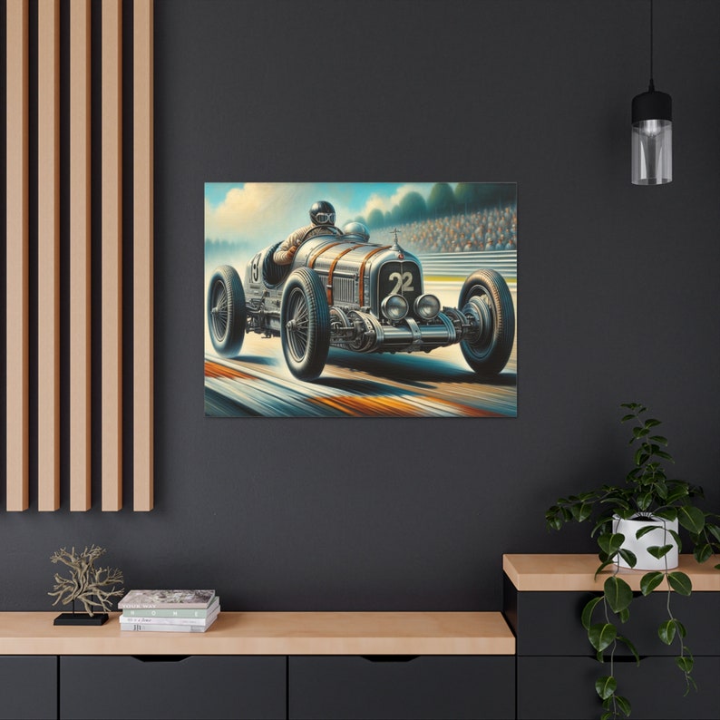 Speed and Legacy the 1930s Racing Car Canvas Print - Etsy