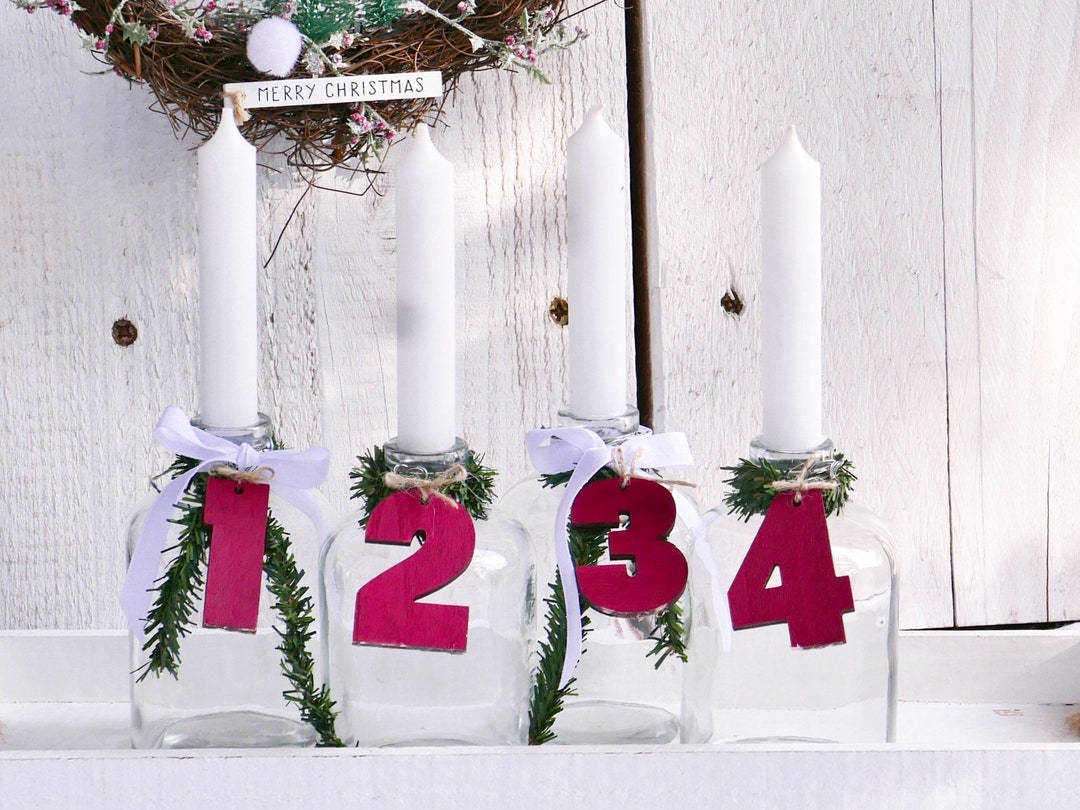 Advent Zahlen 1-4 - Etsy