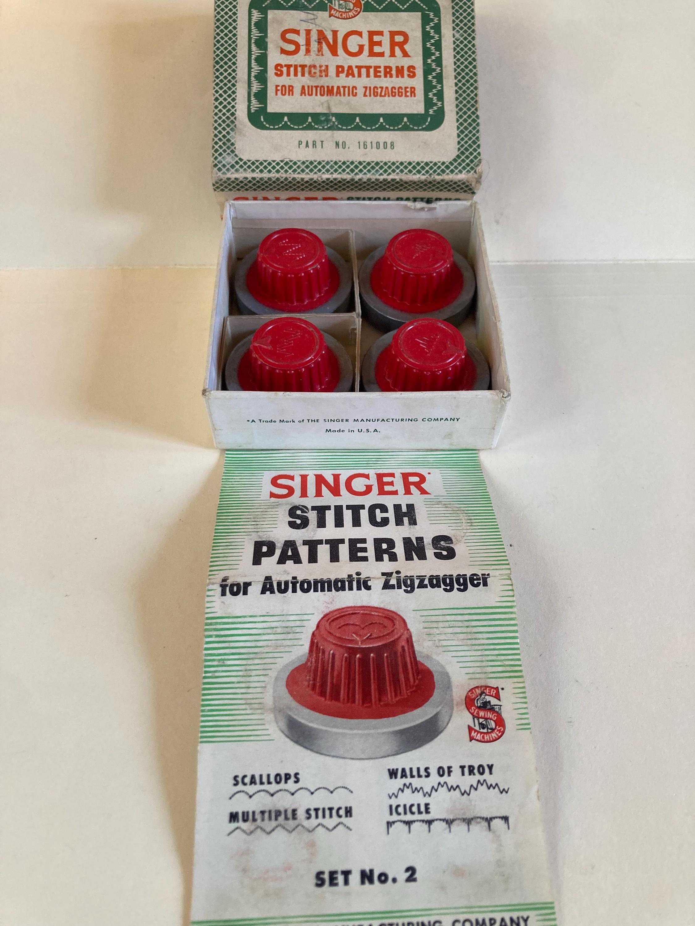 Vintage Singer Sewing Machines #161008 Stitch Patterns for Automatic ...