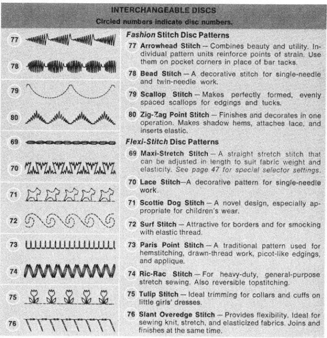 Vintage Singer Sewing Machines Singer Flat Fashion Disc and Flexi ...