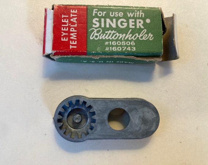Vintage Singer Sewing Machines Original Eyelet Template 161231 With ...