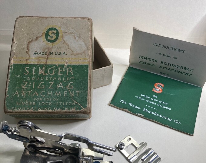 Vintage Singer Sewing Machines: Complete Adjustable Zig Zag Attachment ...